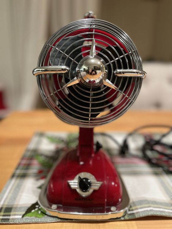 Retro Ventilator im 50er Jahre Look - Rot | Kaufen auf Ricardo