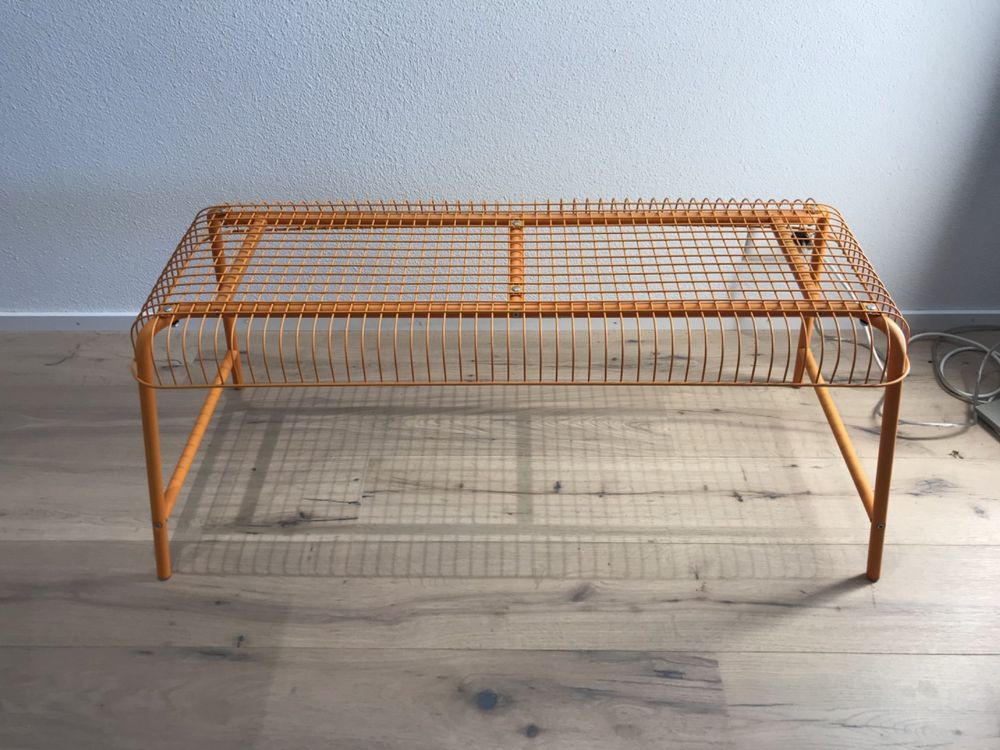 Schöner, kultiger Ikea Västerön Gitter Sitzbank in Orange | Kaufen auf ...