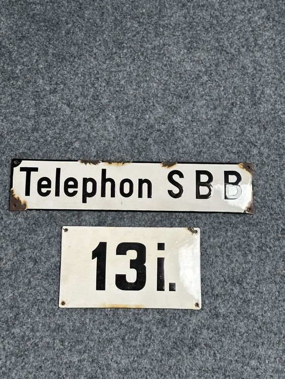 Emaille-Schilder Telefon SBB 13i. Vintage Deko (Gebraucht) in Amriswil ...