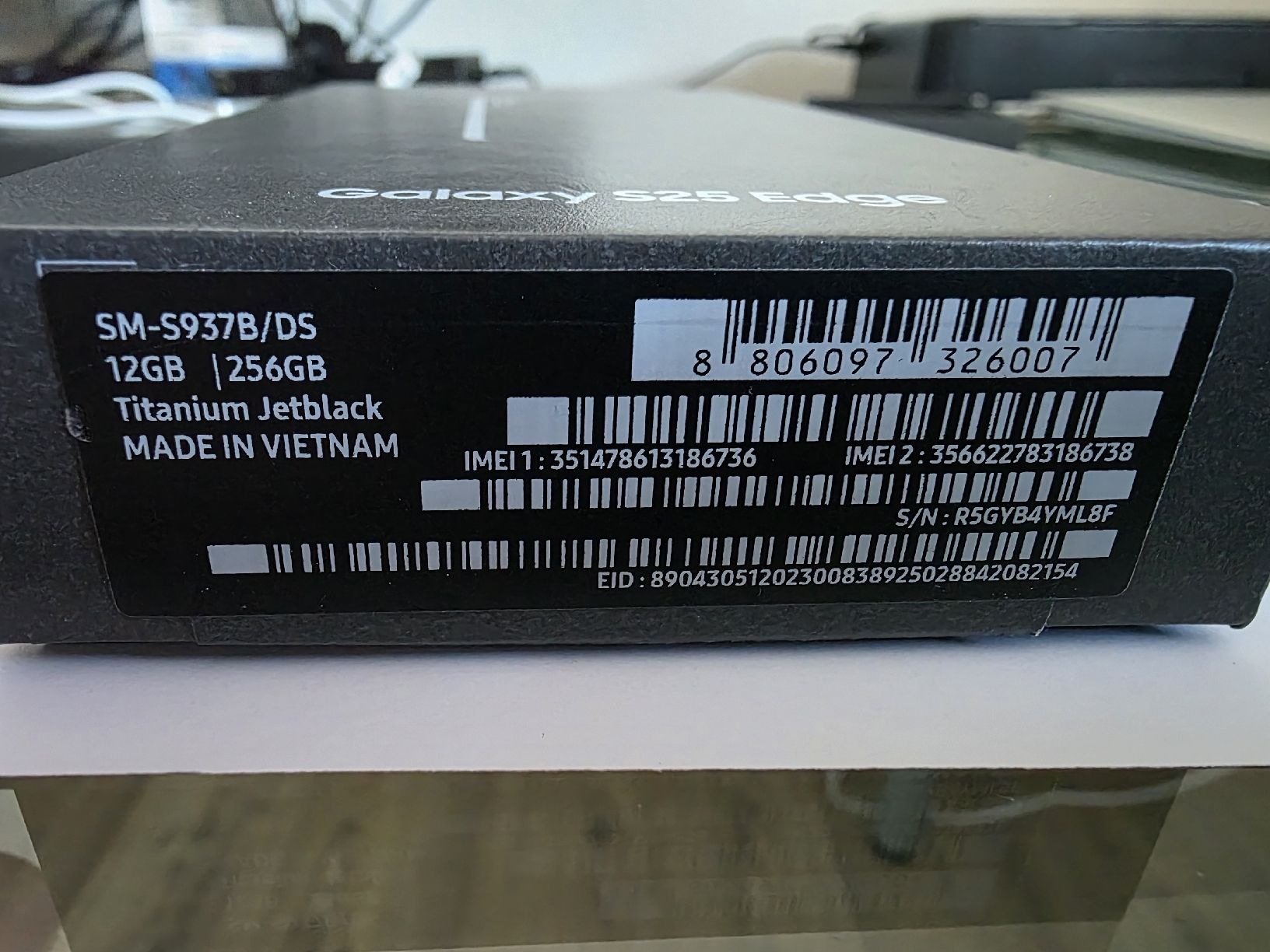 Samsung S25 Edge 256GB Titanium Jetblack + divers cover (Neuf (Voir ...