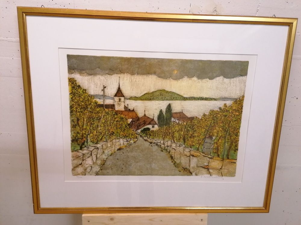 Marco Richterich Lithografie Goldrahmen | Kaufen auf Ricardo