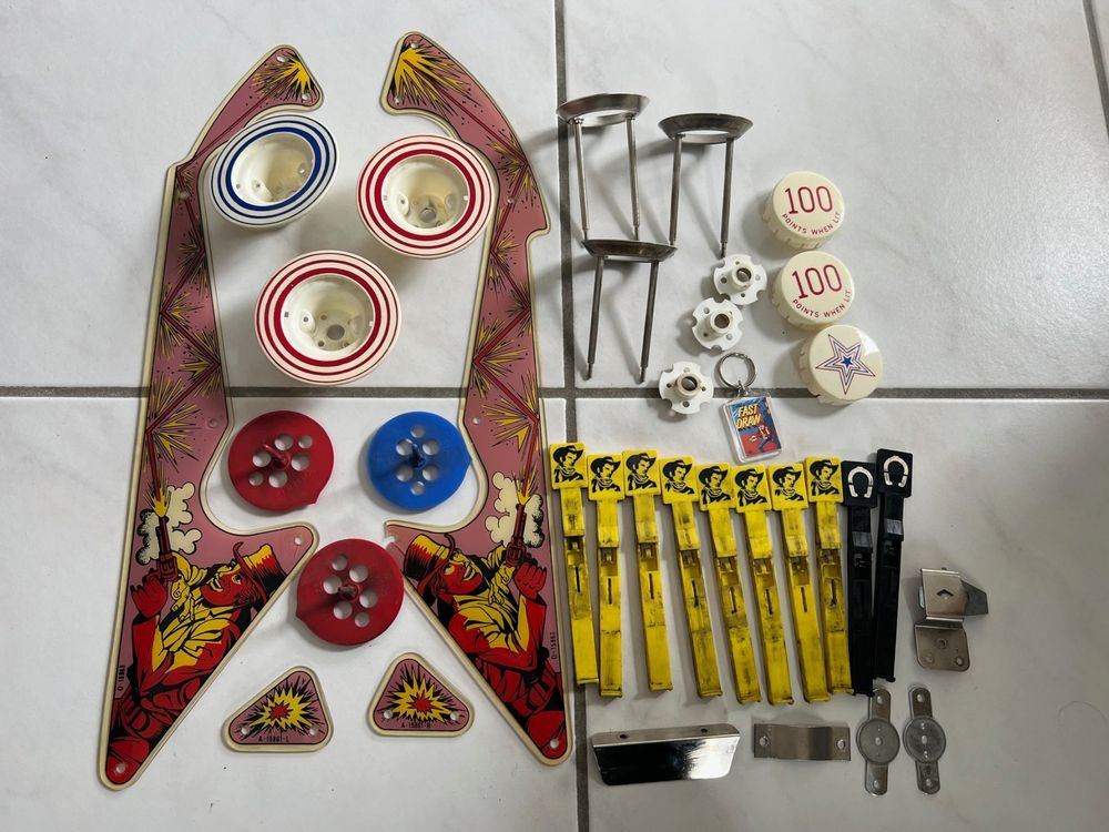 Gottlieb Fast Draw Plastics Drop Targets Bumpers Caps (Gebraucht) in ...