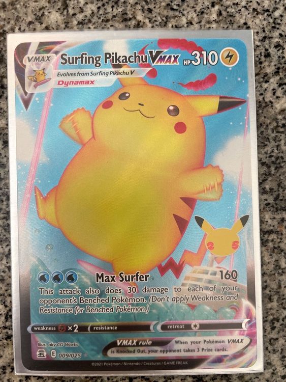 Surfing Pikachu VMAX 009/025 Celebrations | Kaufen auf Ricardo