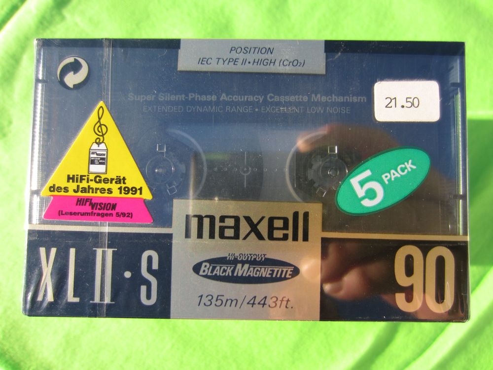 MAXELL XLII-S 90 Kassette Leerkassette Fabrikneu 5 Stück | Kaufen auf Ricardo