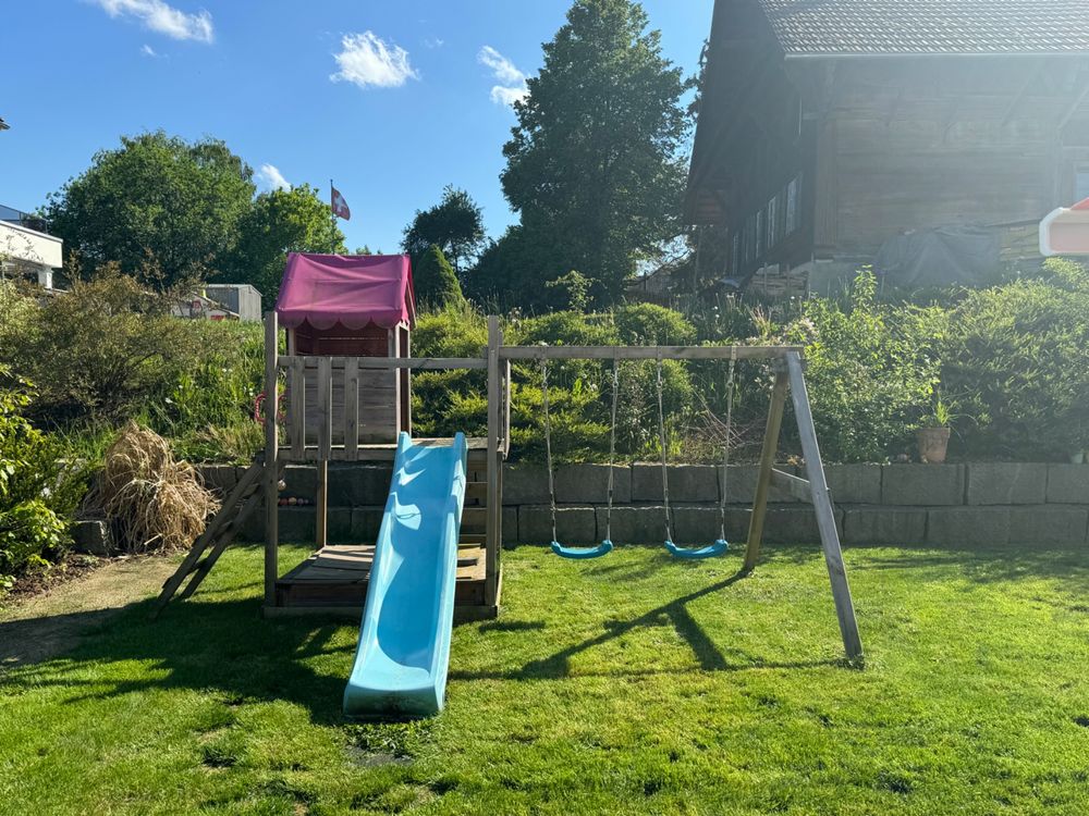 WICKEY Spielturm Baumhaus mit Schaukel Rutsche und Sandkaste | Kaufen ...