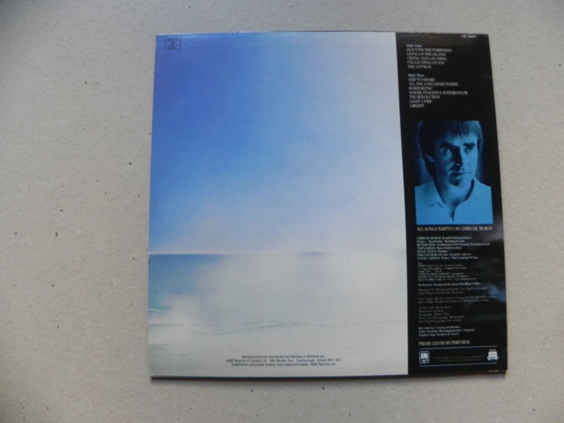 LP Irland Rock Pop Sänger Chris de Burgh 1982 The Getaway (Gebraucht ...