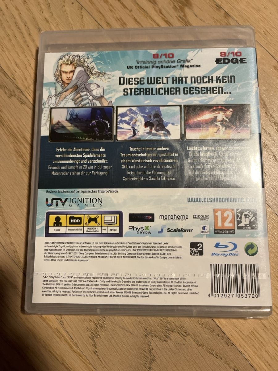 PS3 Game El Shaddai Neu in Folie (Nuovo e nell'imballaggio originale) a ...