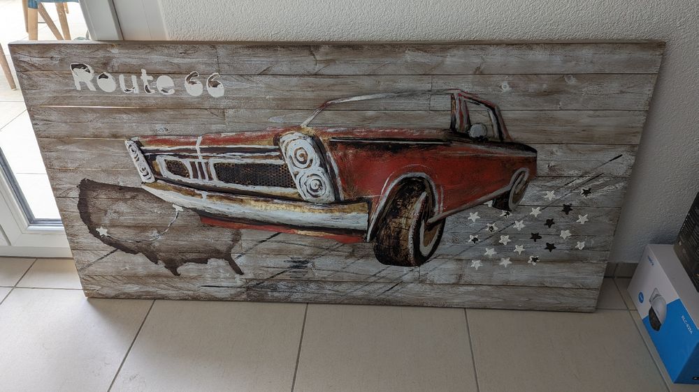 Schönes Metall 3D Bild Route 66 (Gebraucht) in Elsau für CHF 2 – nur ...