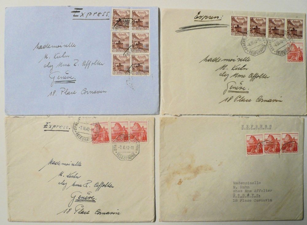 ExpressBedarfsBrief Bern - Genève TELÉGRAPH STempel | Kaufen auf Ricardo