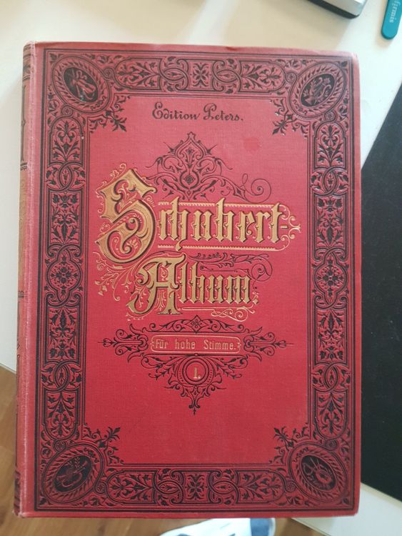 Edition Peters Schubert Album von 1884 Klassisch Musik Noten (Gebraucht ...