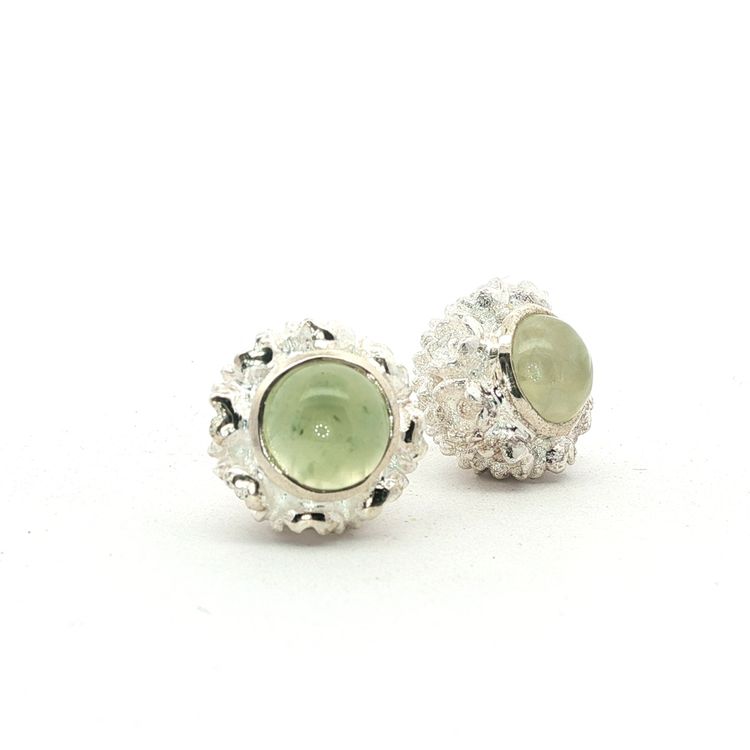 by Olga Ribler Ohrstecker Prehnit Sterling Silber 925 (Neu (gemäss ...
