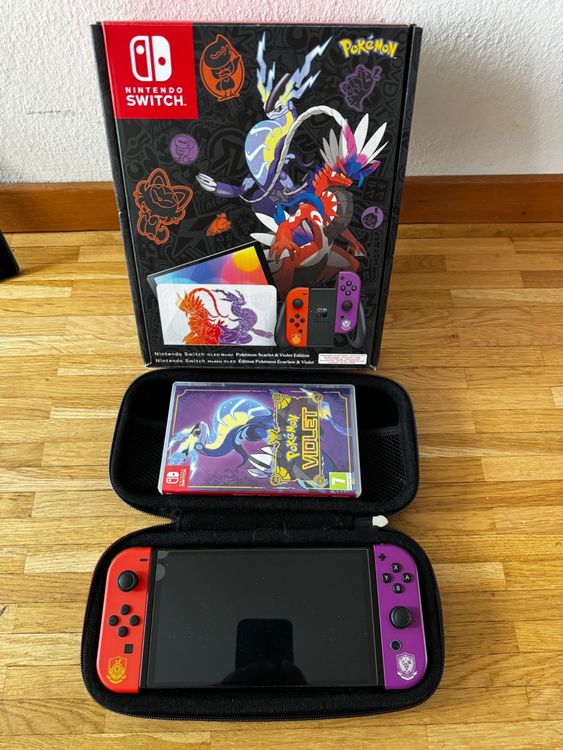 Console Nintendo switch Oled Édition Pokémon Écarlate & Viol | Acheter ...