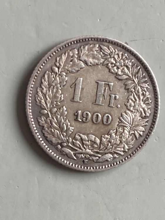 Top Erhaltung 1 Franken 1900 fast unz. | Kaufen auf Ricardo