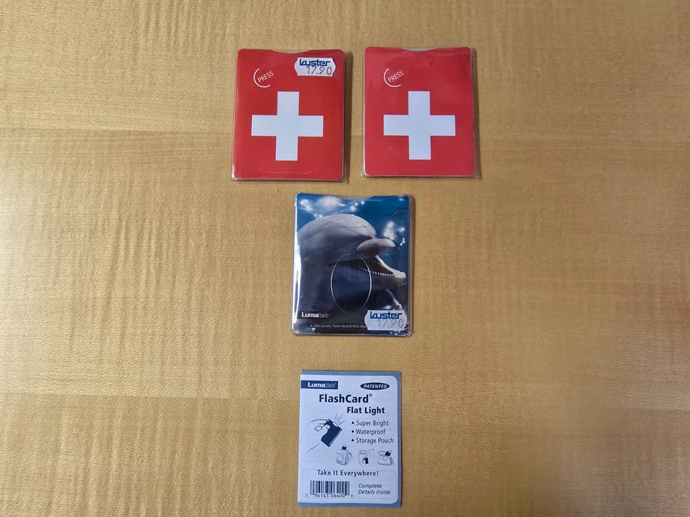 3x neue Flash Card mit LED Licht ab 1.- (Neu und originalverpackt) in Krinau für CHF 2 – mit ...