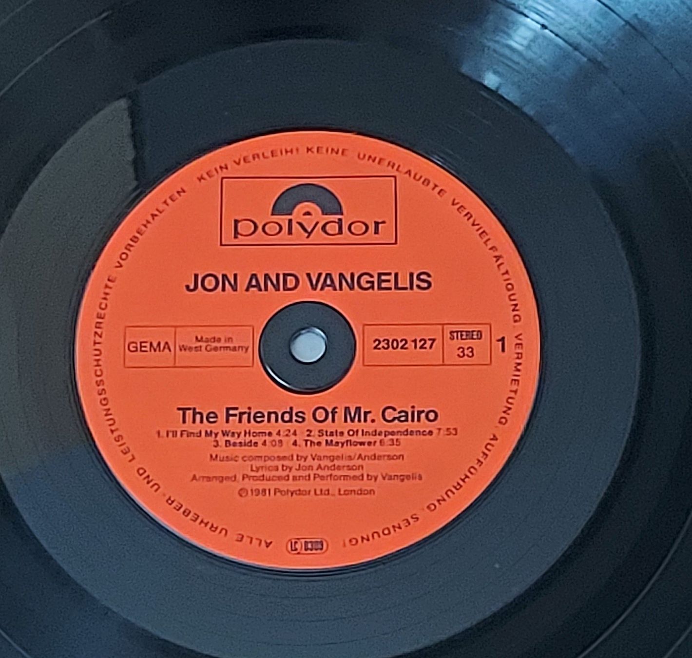 LP - JON & VANGELIS - THE FRIENDS OF MR. CAIRO (Gebraucht) in Steckborn ...