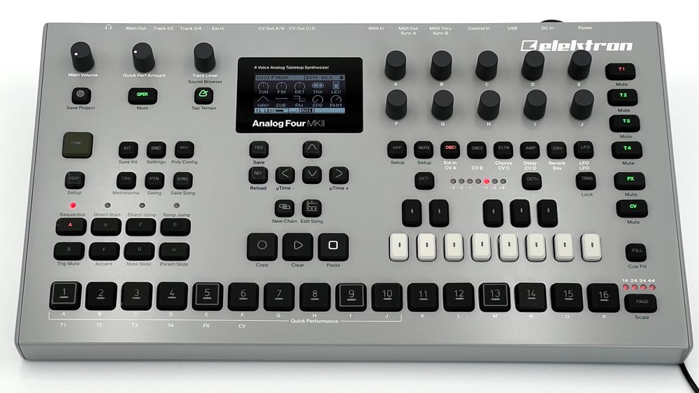 Elektron Analog Four MKII (neue Tasten/Decksaver/Rack Ears) | Kaufen ...