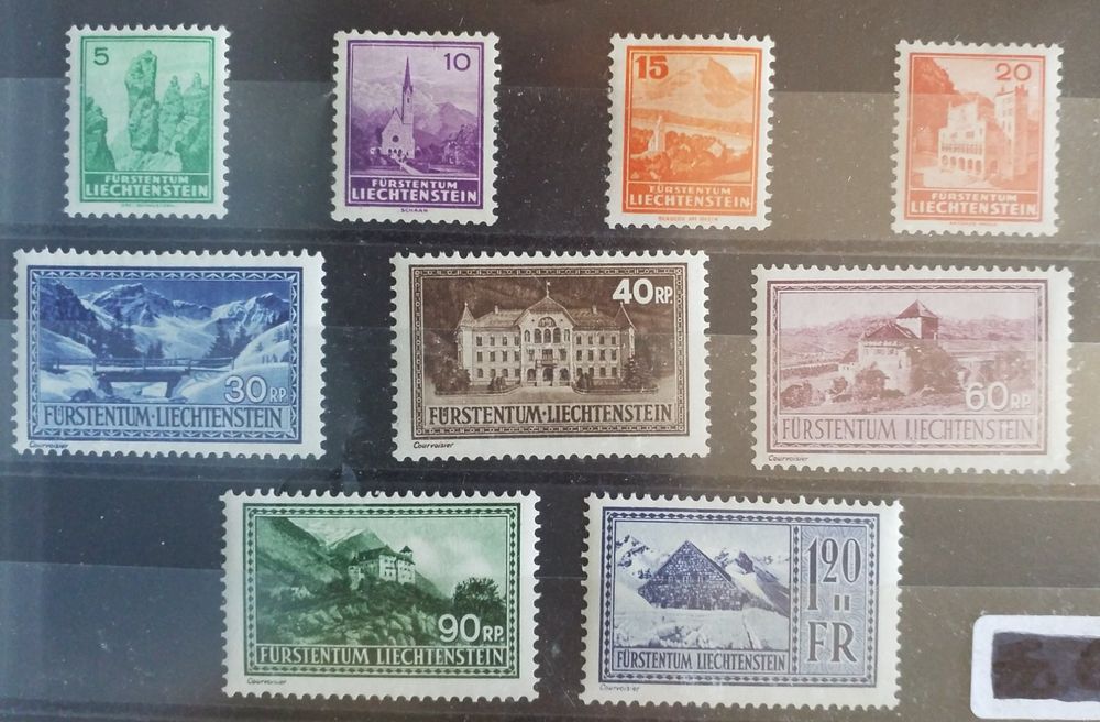 2055) 1934 Landschaftsbilder Teilsatz mit Falz (Gebraucht) in Baden für CHF 2 – mit Lieferung ...