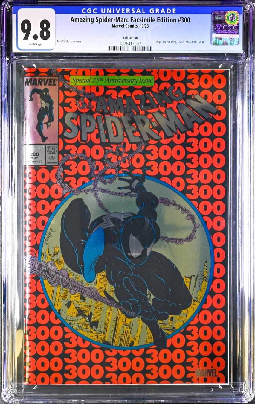 🕸️ Amazing Spider-Man #300 – Facsimile Foil Edition CGC 9.8 (Neu ...