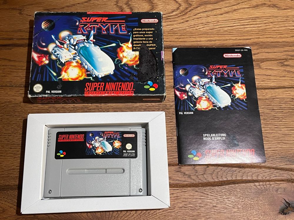 Super Nintendo Super R-Type mit Anleitung PAL OVP(ESP) | Kaufen auf Ricardo