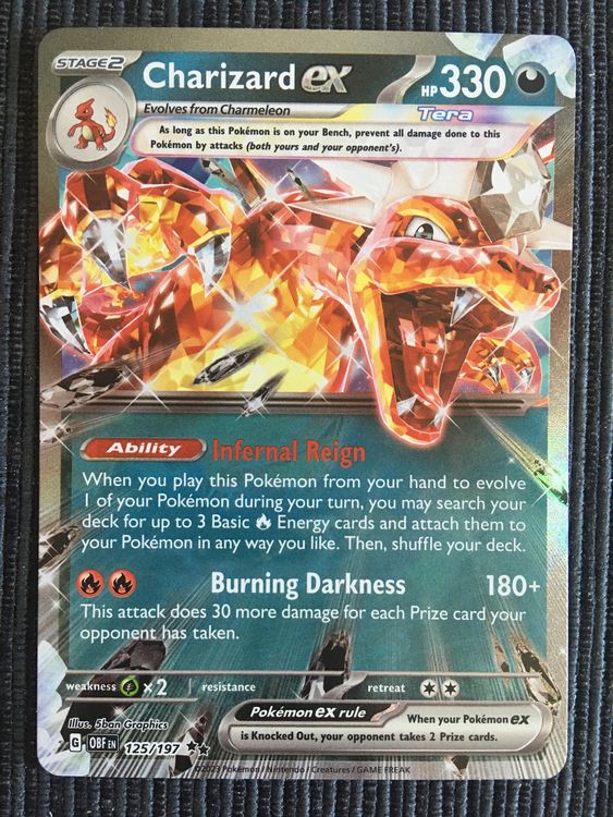 Pokemon Obsidian Flames Charizard EX Englisch (Neu (gemäss Beschreibung ...