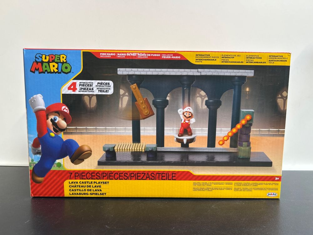Neu Spielzeug Super Mario Lava Castle Playset (1x) (Neu und ...