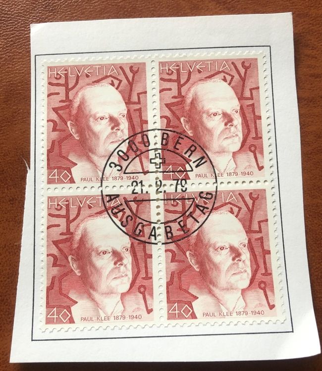 4 er Block Nr.627 mit Papier Stempel Bern | Kaufen auf Ricardo