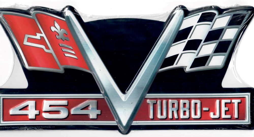 Blechschild 454 Turbo-Jet H 15cm B 31cm (Neu und originalverpackt) in ...