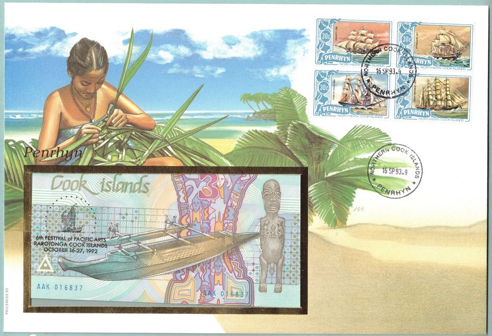 Cook Islands Banknotenbrief 3 Dollars (Gebraucht) in Mellingen für CHF 3 – mit Lieferung auf ...