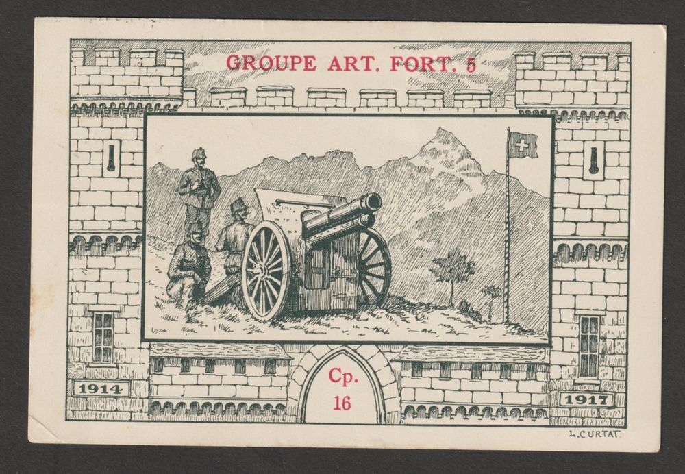WK1 Einheitskarte Artillerie Nr. 4 (Gebraucht) in Siebnen für CHF 50 – mit Lieferung auf Ricardo ...