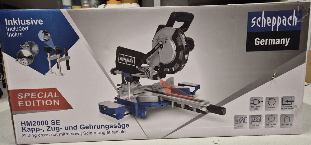 Scheppach Kapp-, Zug- u. Gehrungssäge (Neu und originalverpackt) in ...
