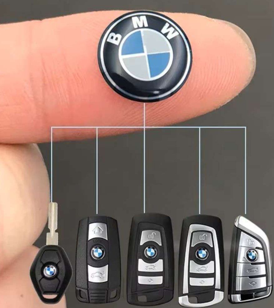 2 pcs BMW Kleber Logo Emblem zu Schlüssel Key (Neu (gemäss Beschreibung ...
