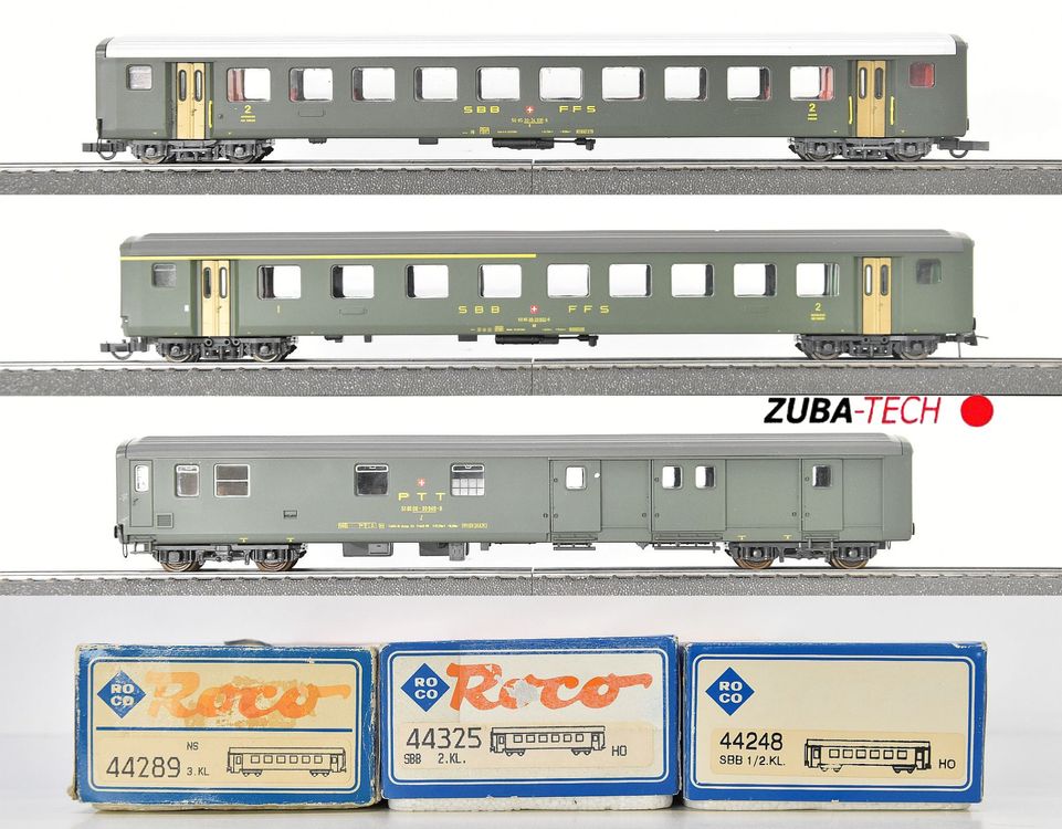 3x Roco EW II Personenwagen der SBB H0 GS mit OVP | Kaufen auf Ricardo
