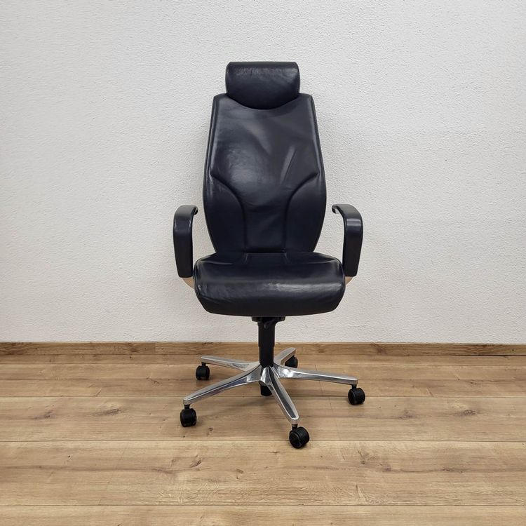 Giroflex 64 Drehstuhl Leder Schwarz | Kaufen auf Ricardo