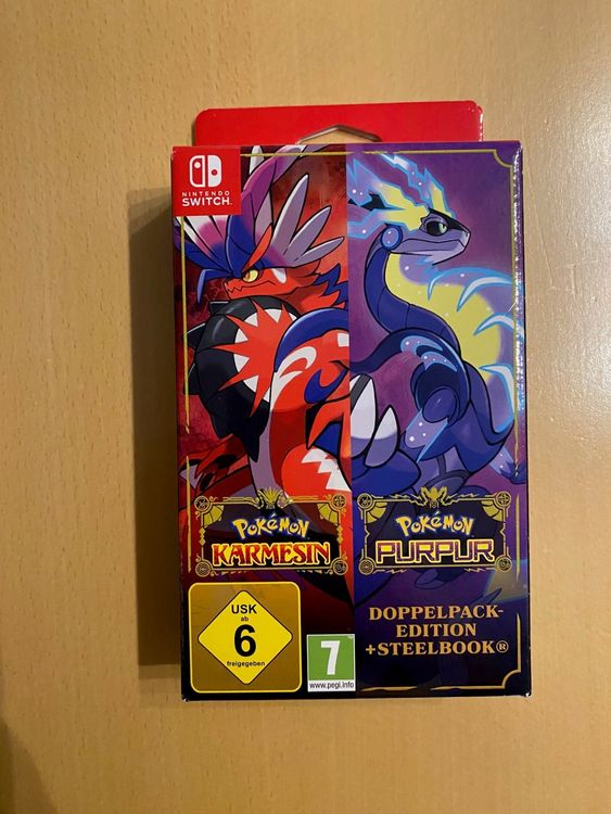 Nintendo Switch Pokemon Karmesin&Purpur Steelbook Doppelpack | Kaufen ...