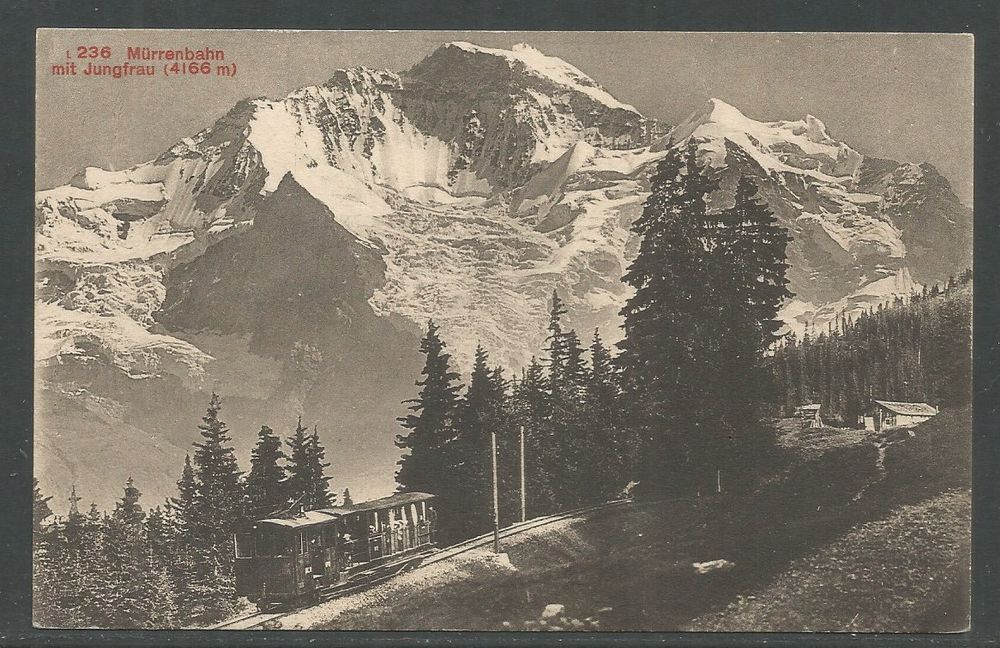 Carte P ( Mürrenbahn mit Jungfrau ) (Gebraucht) in La Russille für CHF ...