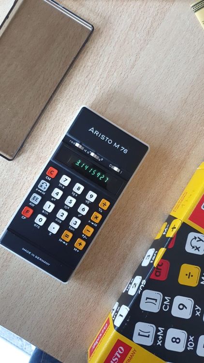 Aristo M76 Vintage Taschenrechner nagelneu NOS, 1A rare OVP! (Gebraucht ...