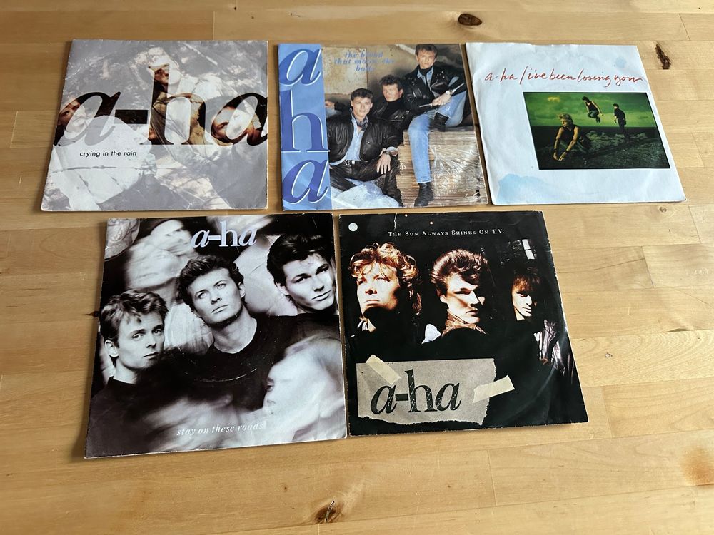 AHA AHA tolle Singles Sammlung 80's 7" Top Hits Kult Charts (Gebraucht ...