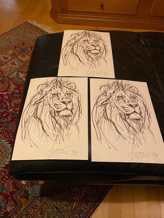 Original Lithographien von Fritz Hug Löwe (Gebraucht) in Münchwilen TG für CHF 60 – mit ...