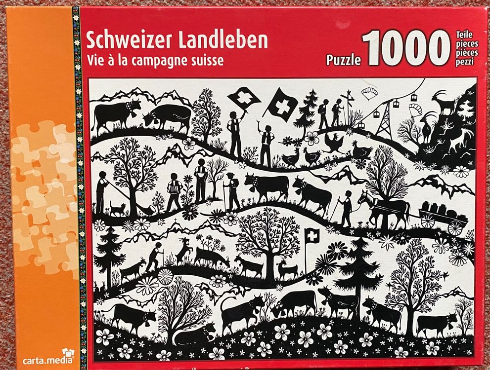 Puzzle super Poya de découpage 1000 pièces 50 x 70 Suisse (Neuf (Voir ...