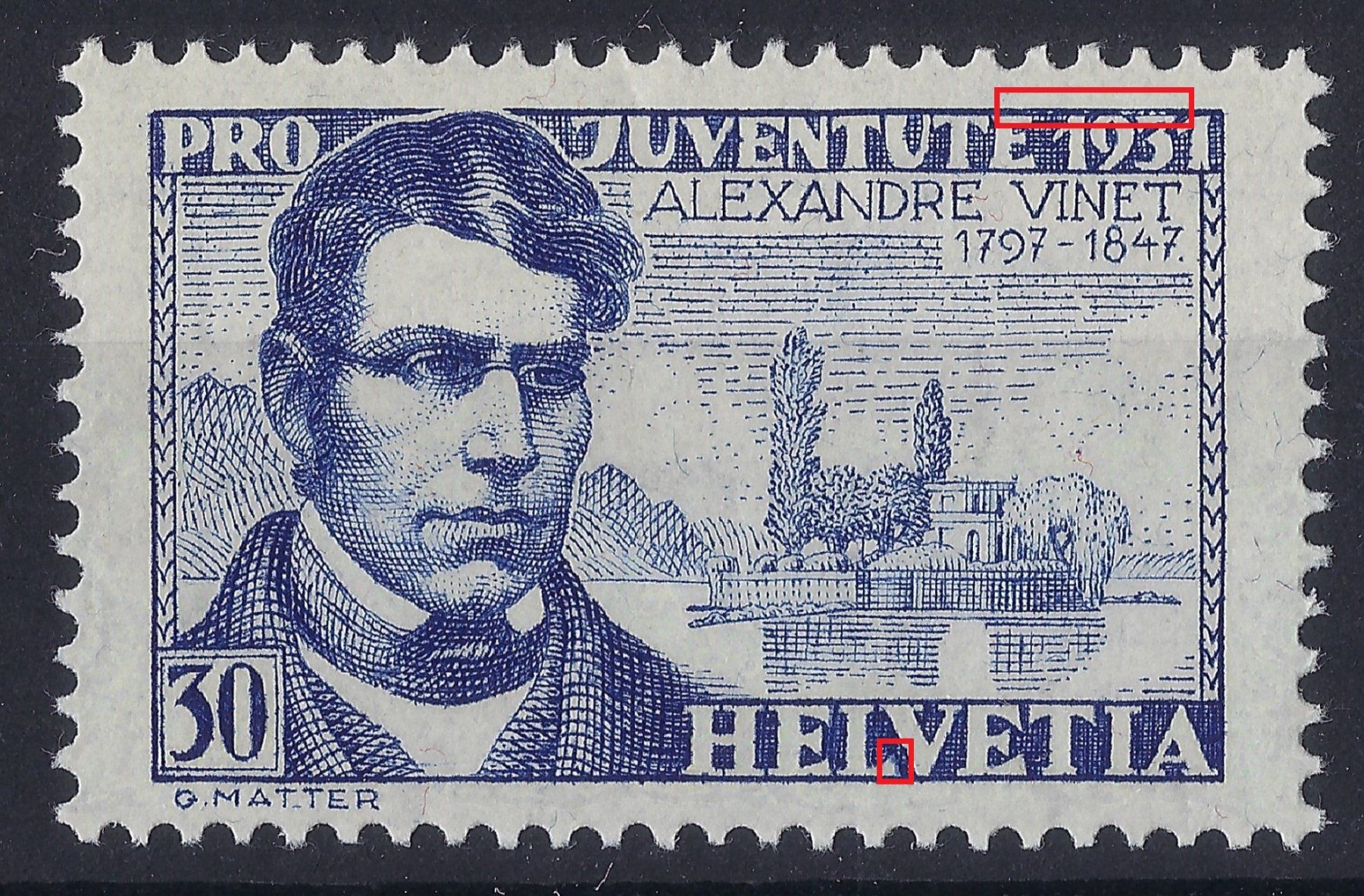 Pro Juventute Marke 1931 Katalog-Nr. J60 postfrisch m. Abart (Gebraucht) in Morgarten für CHF 2 ...