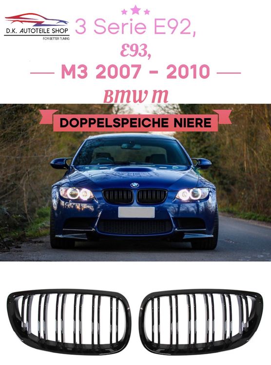 BMW M Doppelspeichen Niere Kühlergrill 3 Serie E92, E93, M3 | Kaufen auf Ricardo