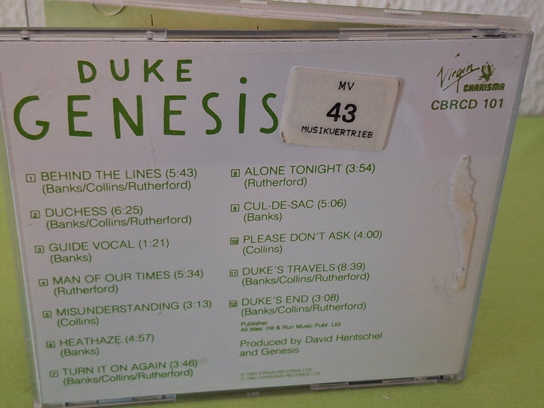 CD Genesis - Duke (CD, 1980) Selten (Gebraucht) in Aarberg für CHF 5.6 ...