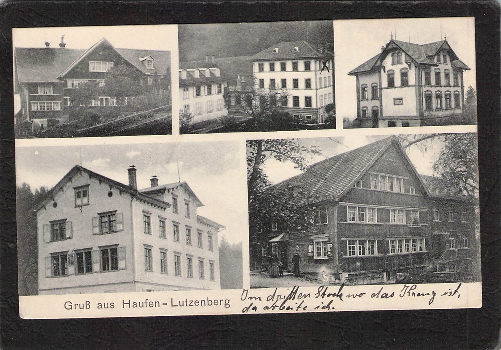 Gruss aus Haufen - Lutzenberg AR , gel. 1916 (Gebraucht) in Reichenburg für CHF 27 – mit ...