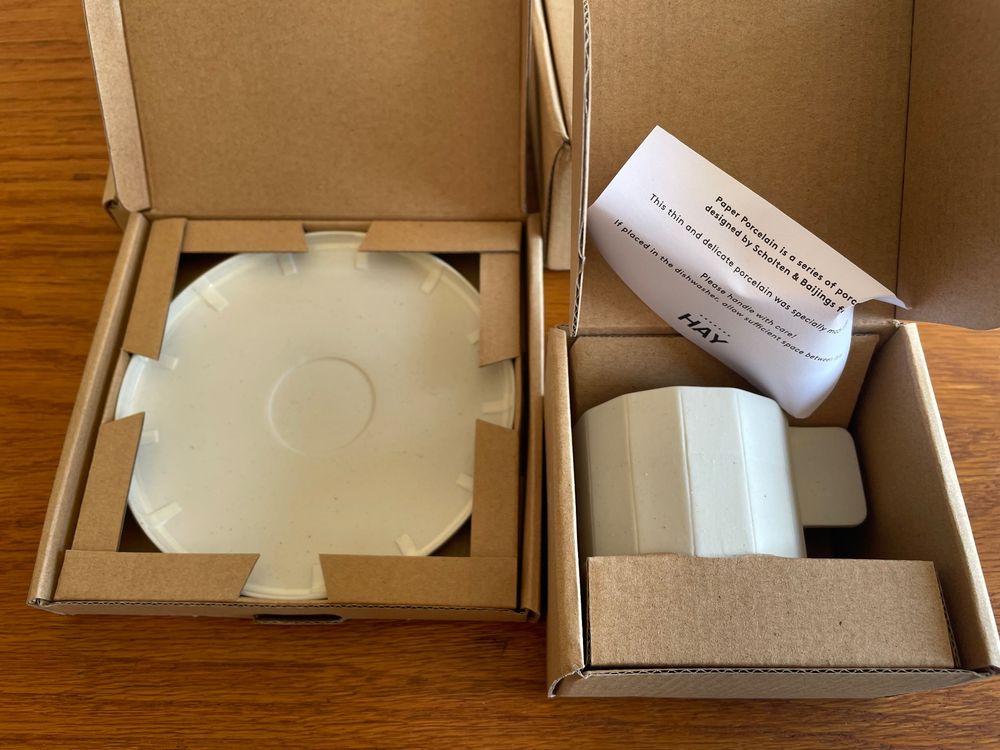 HAY Paper Porcelain Set NEW Designed by Scholten & Baijings (Gebraucht ...
