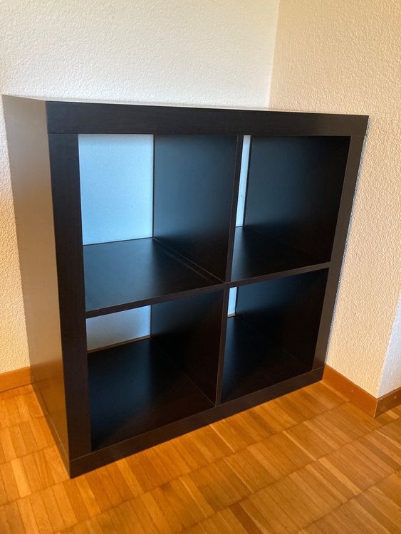 4er Kallax Regal von Ikea schwarz | Kaufen auf Ricardo