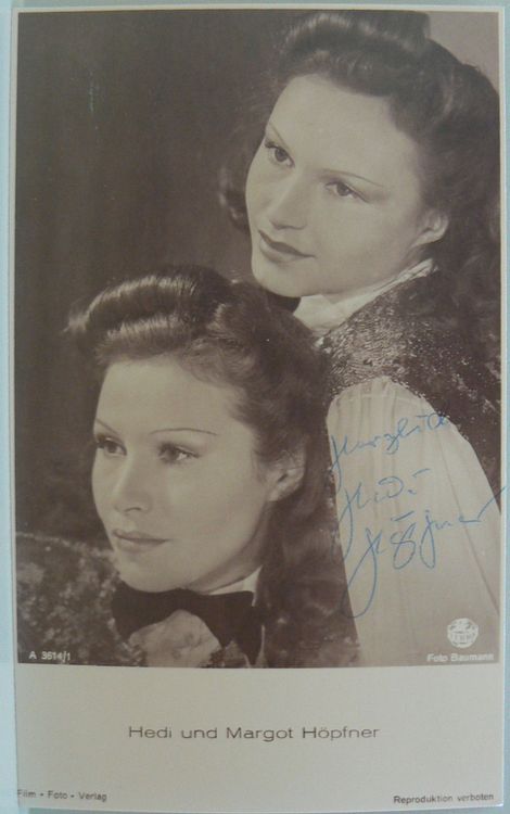 Hedi Höpfner (1911-1988) Schauspielerin - Autogramm (Gebraucht) in ...