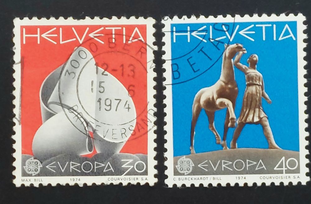 1974 Europamarken 556 ʘ gestempelt u. 557 ʘ ET Stempel | Kaufen auf Ricardo