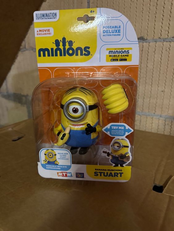 Minions Deluxe Action Figure Stuart Banana Munching OVP | Kaufen auf ...