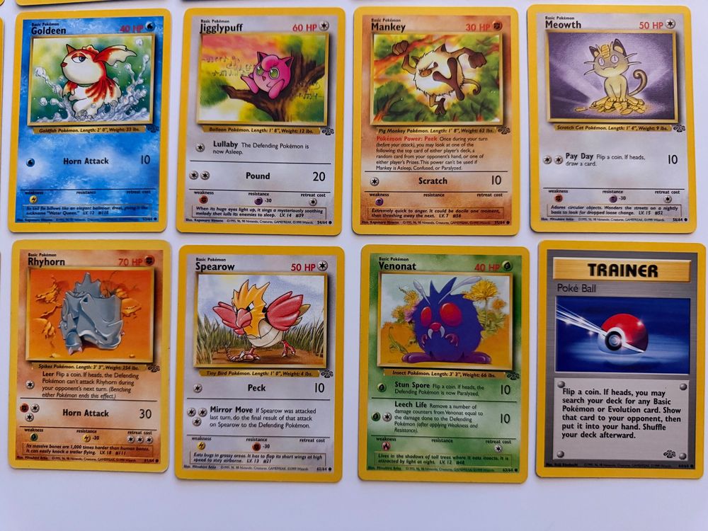 Jungle 21 Pokémon Karten Bundle WOTC 1999 Vintage (Gebraucht) in Luzern ...