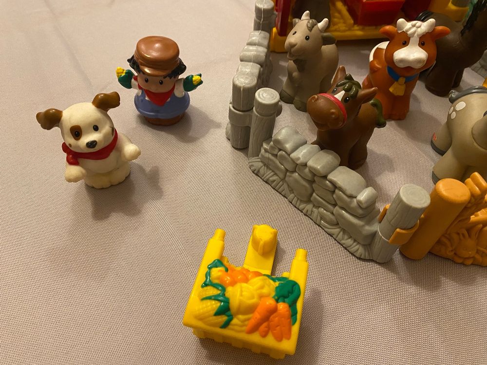Little People Bauernhof Farm Pferde Kuh Tiere Fisherprice (Gebraucht ...